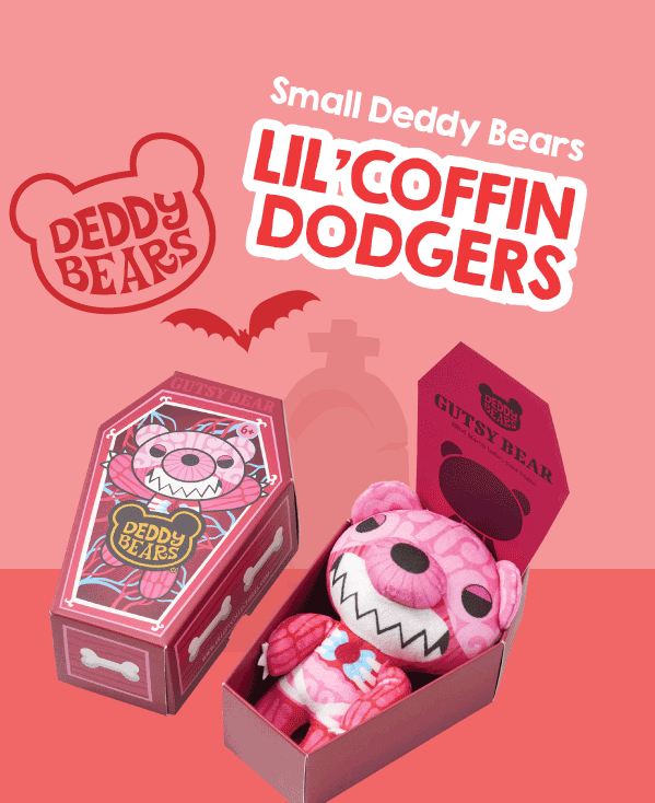 Small 14cm Deddy Bears - Lil'Coffin Dodgers